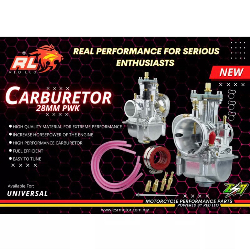 NEW MODEL ESR X REDLEO RACING CARBURETOR | Shopee Malaysia