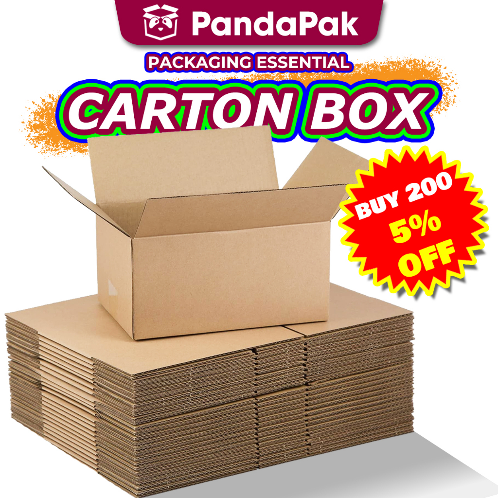 PANDAPAK Carton Box Packaging Box Packing Box Kotak Hadiah Kotak ...