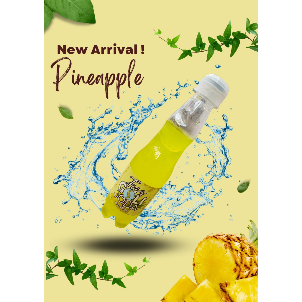 Fizz Goli Soda Carbonated 250ml (Pineapple) (Pack of 5) | Shopee Malaysia