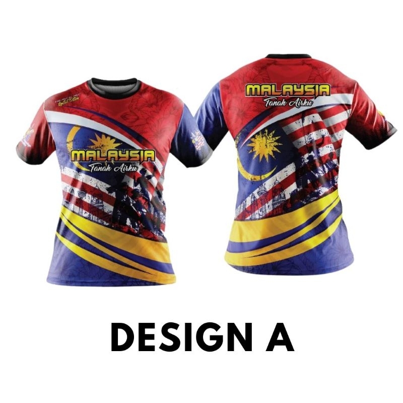 MERDEKA FULL SUBLIMATION JERSEY | DESIGN A | Shopee Malaysia