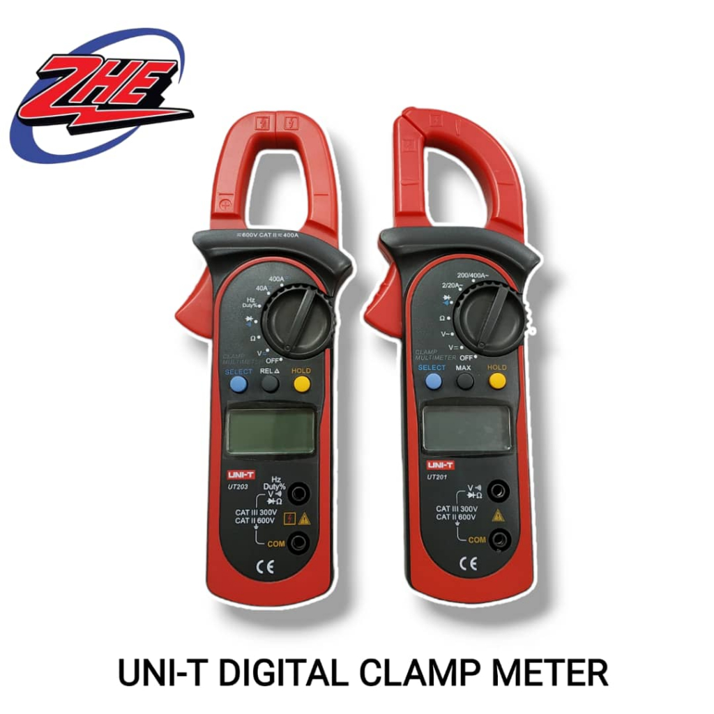 UNI-T UT201 UT203 400-600A DIGITAL CLAMP METER ELECTRONIC ELECTRICAL ...
