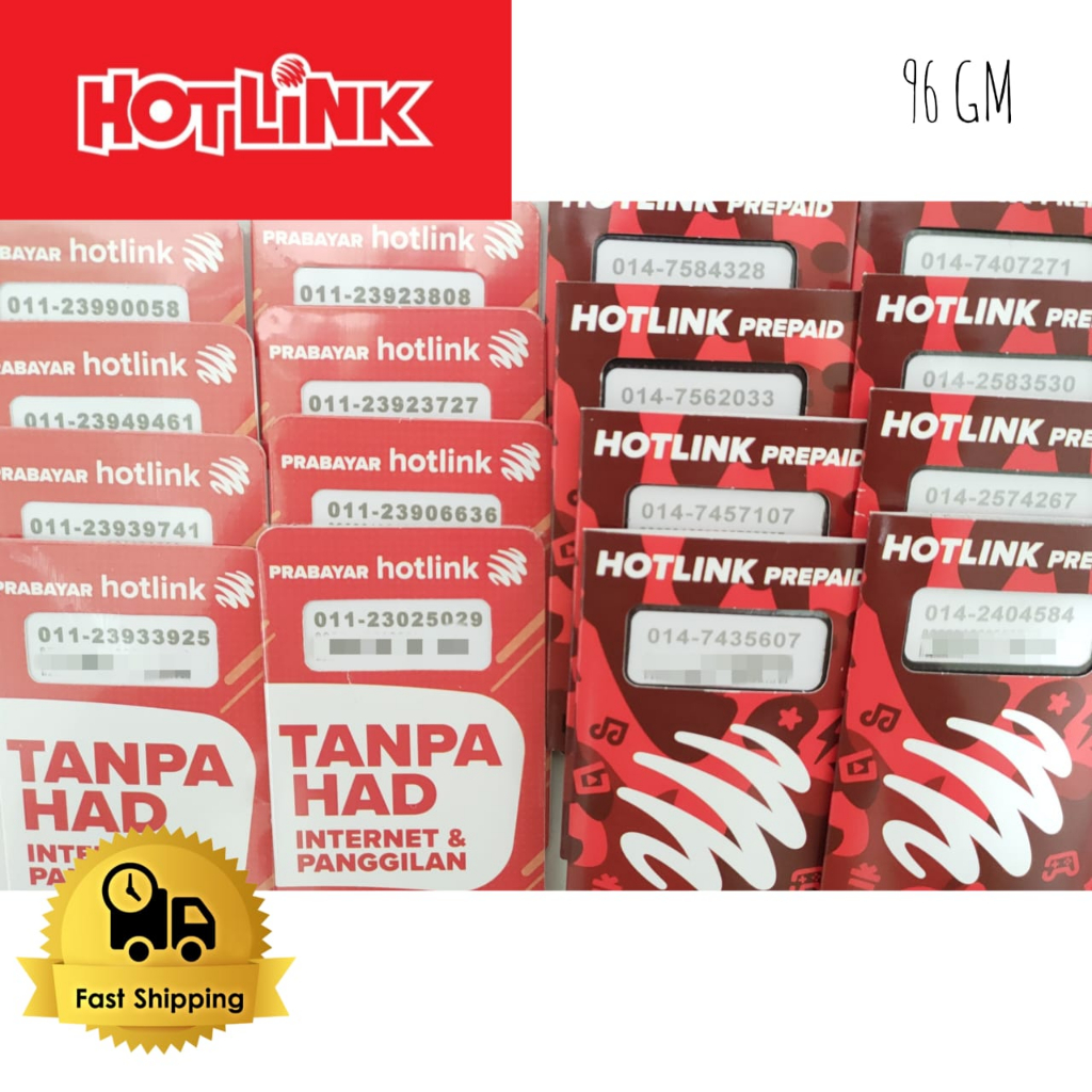 Hotlink VIP Phone Number Data Tanpa Had & Pantas Unlimited Data Sim Card V2 | Shopee Malaysia