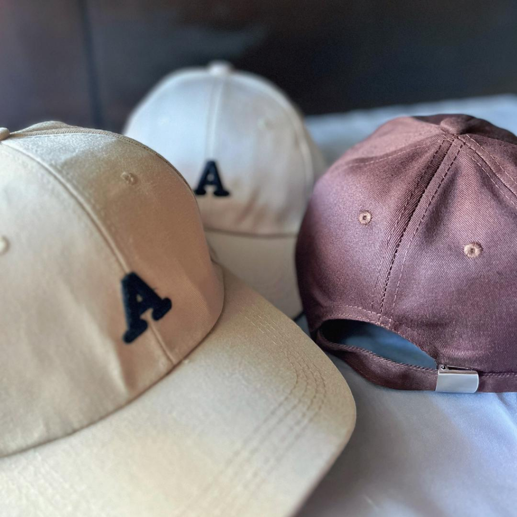 Stok Sedia Ada Topi Raya Tulisan A Letters A Embroidered Cotton Cap ...