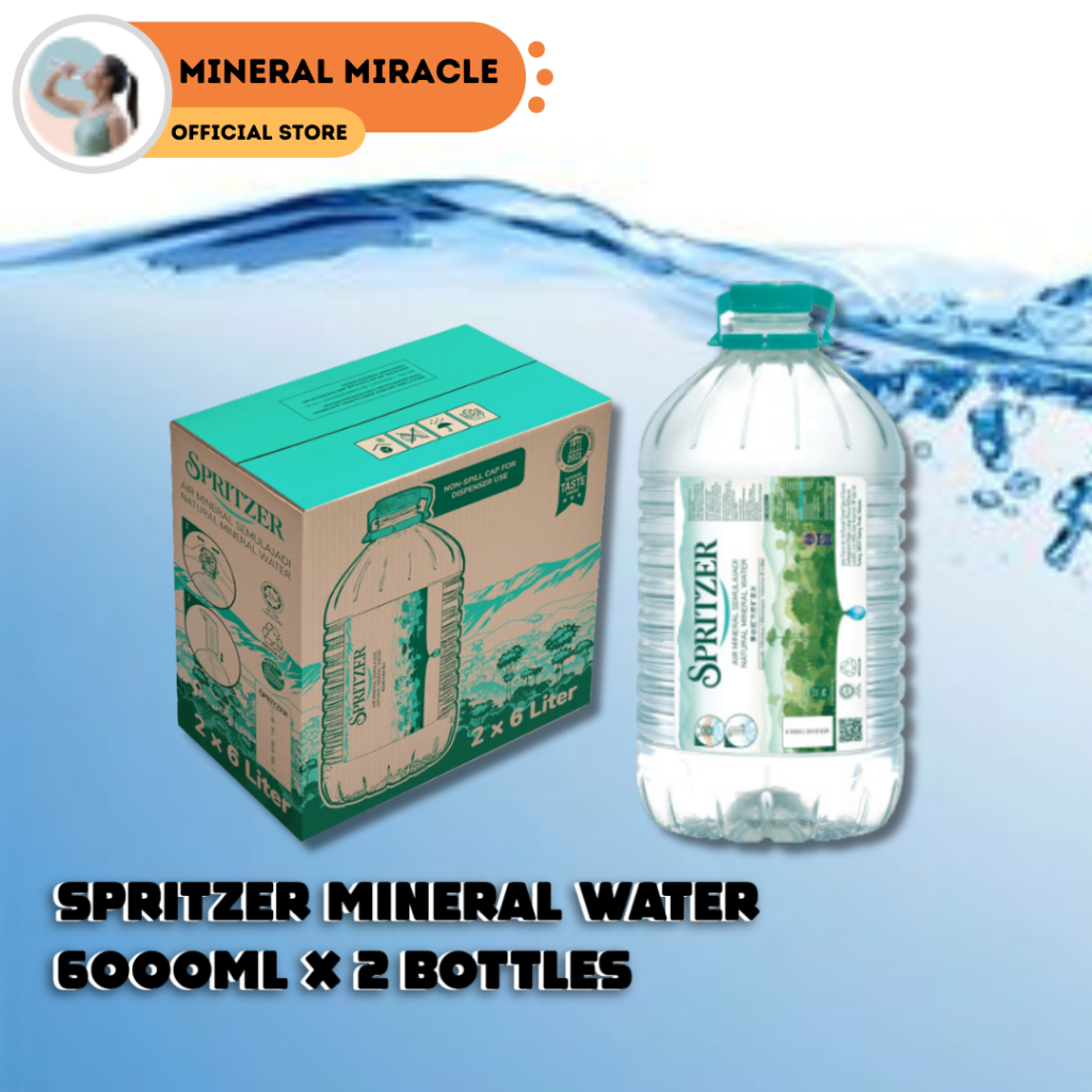 SPRITZER Mineral Water (1 CARTON 6000ml x 2 Bottles) | Shopee Malaysia