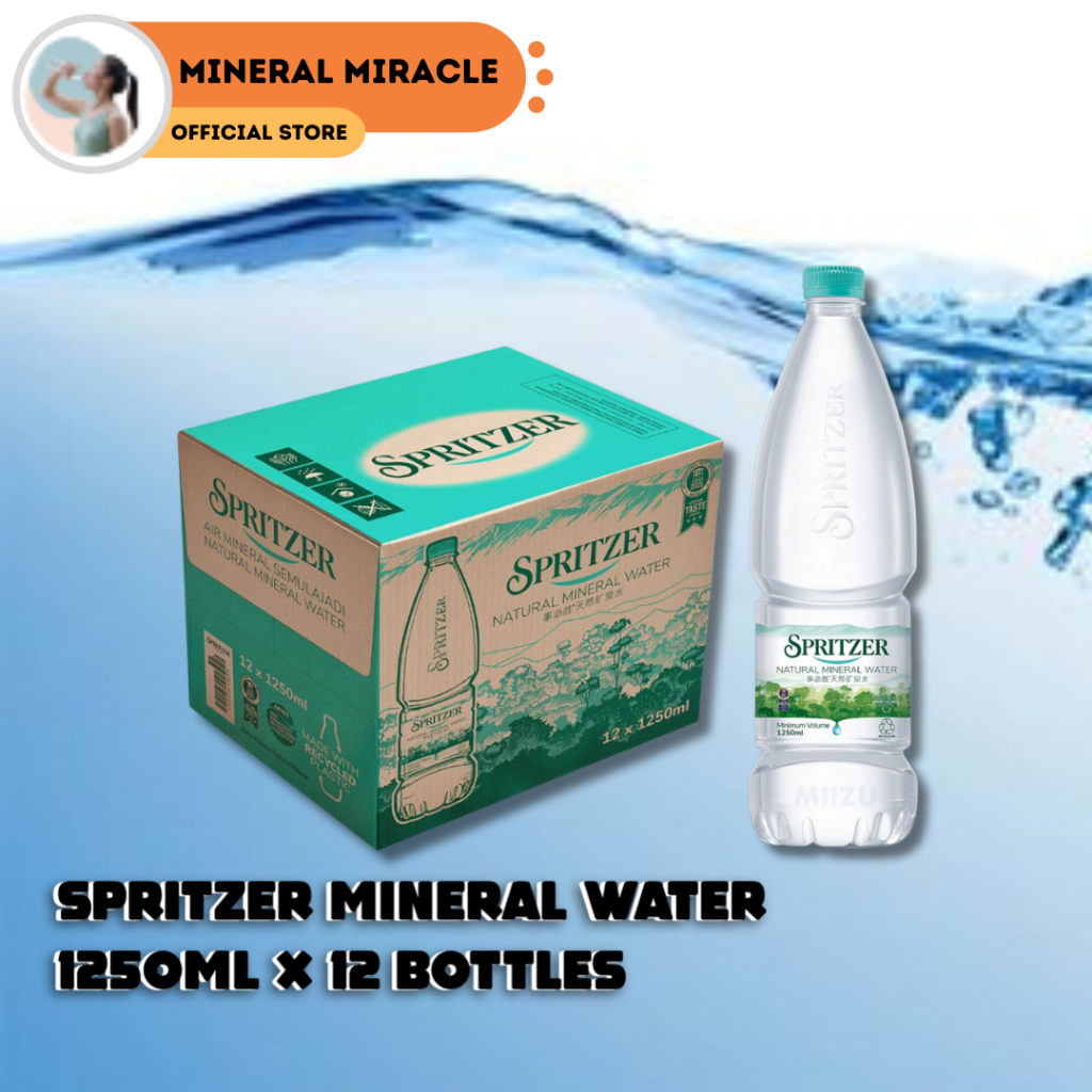 SPRITZER Mineral Water (1 CARTON 1250ml x 12 Bottles) | Shopee Malaysia