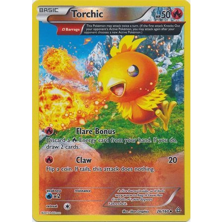 Torchic - 26/160 - Reverse Holo XY Primal Clash - Pokémon Card TCG ...