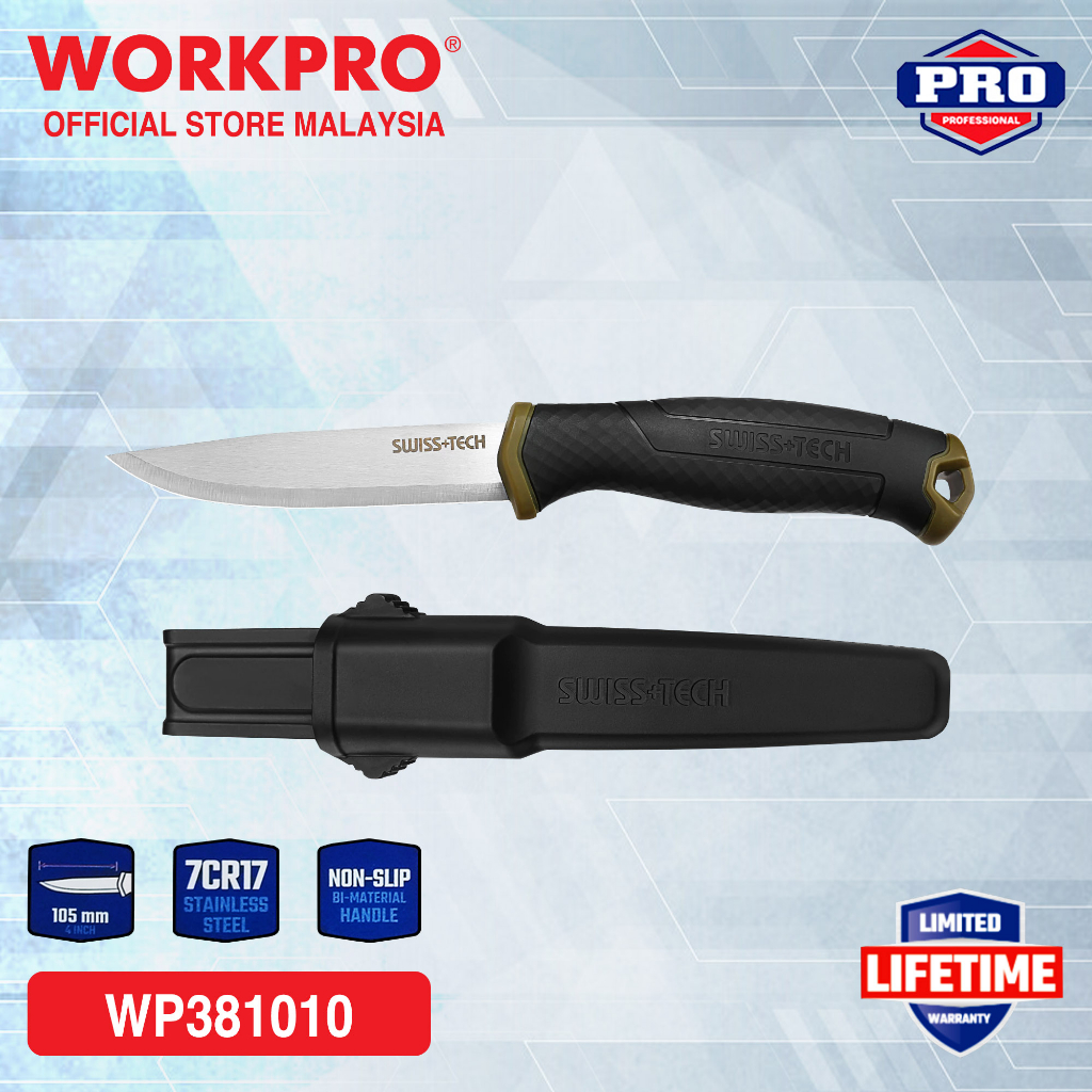 WORKPRO 4-Inch Dagger With Plastic Scabbard | Shopee Malaysia