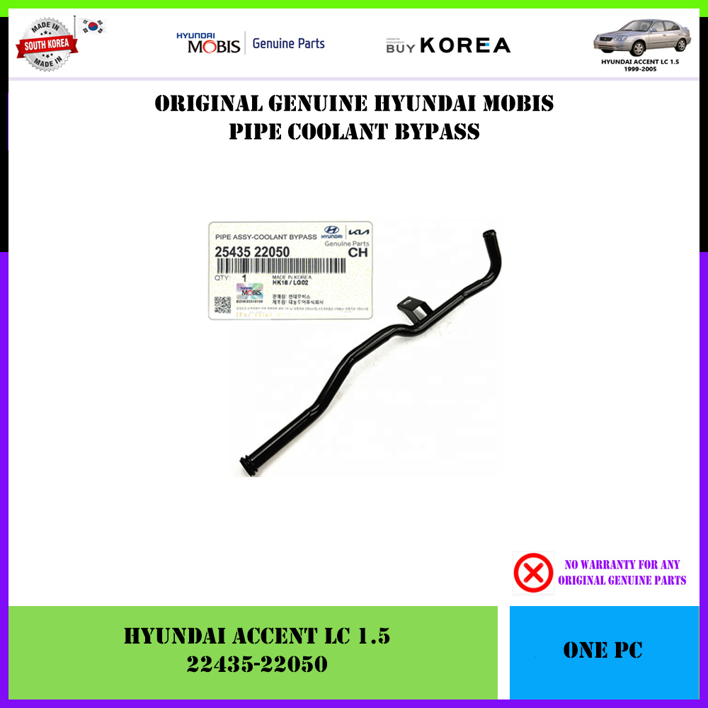 Hyundai Accent LC 1.5 Genuine Original / Korea Aftermarket Cooling Pipe ...