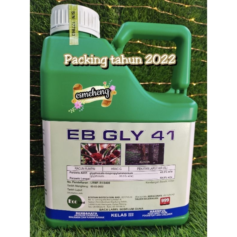 4Liter Eb Gly (Sama Ken Up / Ecomax / Ken-phosate /Roundup / Typhoon ...