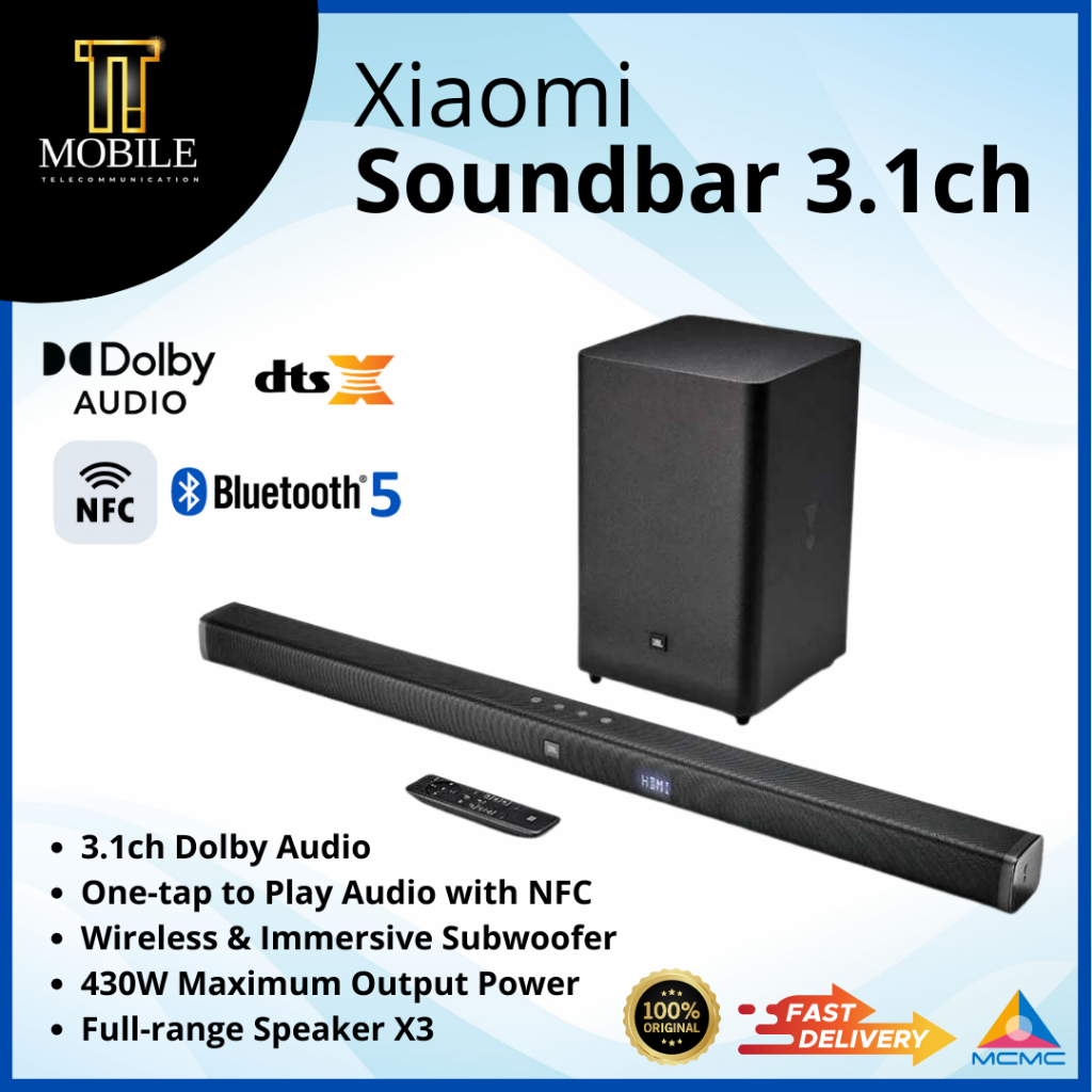 Xiaomi Soundbar 3.1ch [ Cinema Home Theater Edition 100W ] Original ...