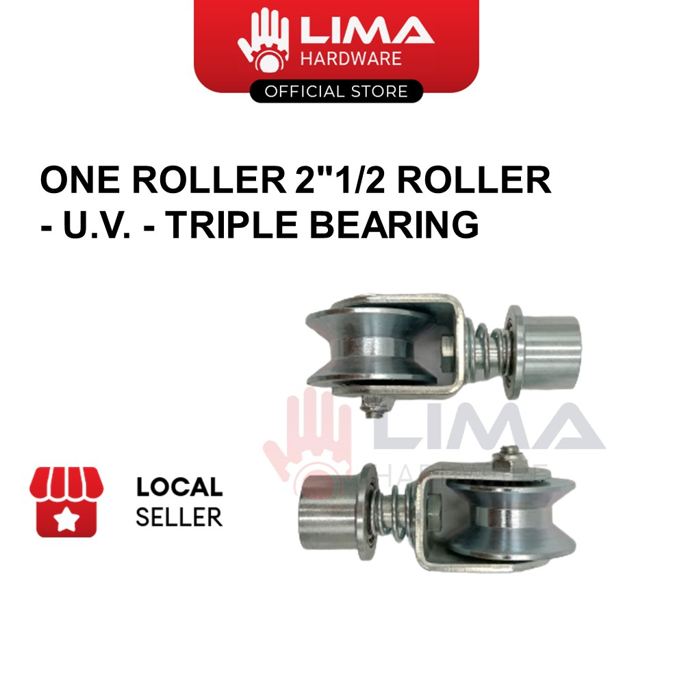 Triple Bearing UV Hang Roller, Sliding Gate Roller, Roda Pagar Besi ...