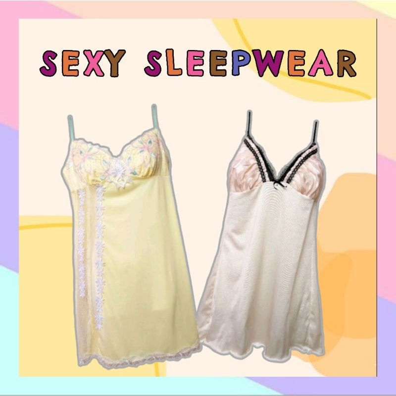 SEXY SLEEP WEAR | BAJU TIDUR SEKSI | GAUN MALAM | SINGLET TIDUR ...
