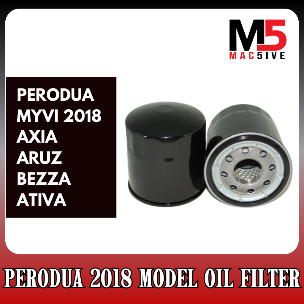 PERODUA OIL FILTER (new car model) (AXIA, BEZZA, MYVI 2018) | Shopee ...