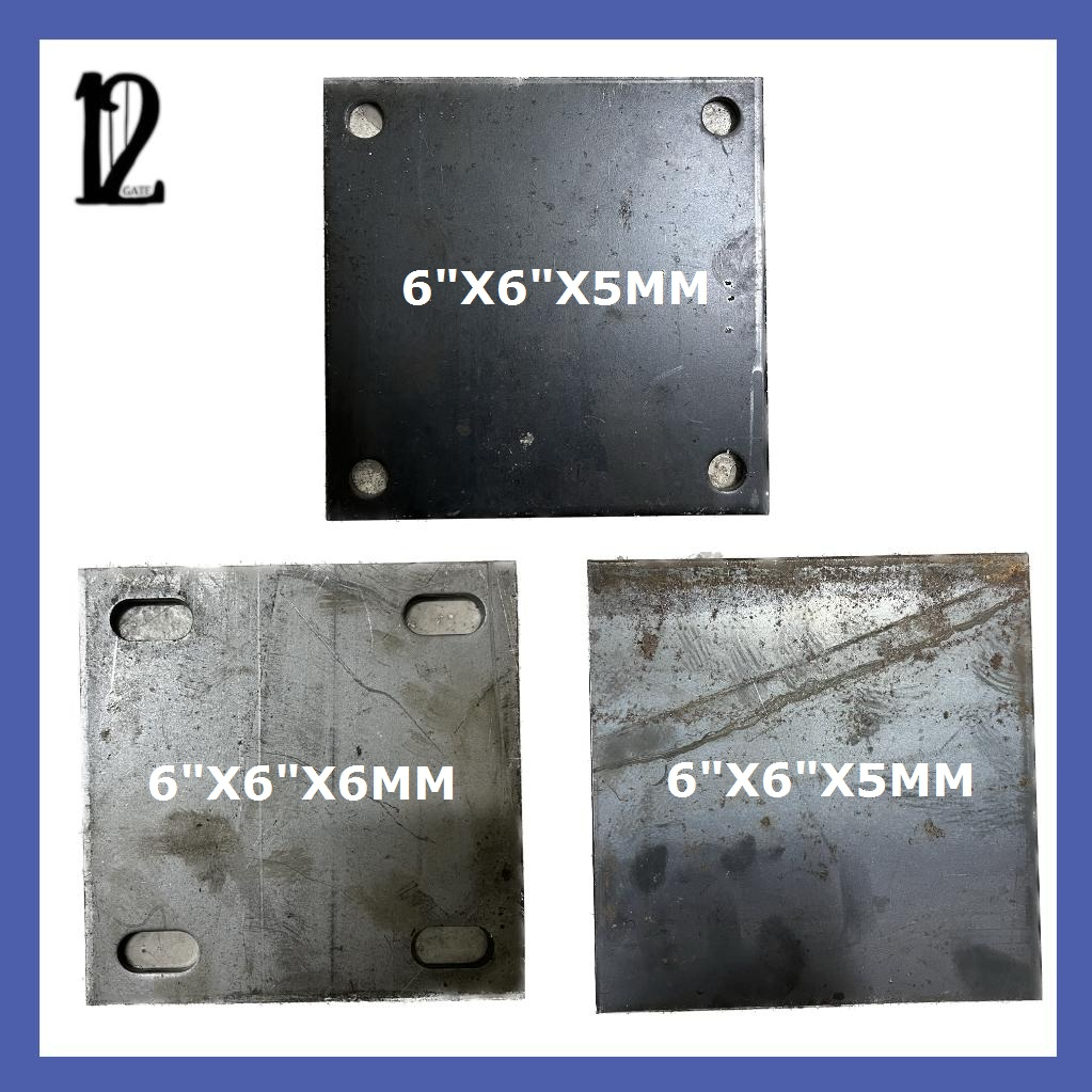MILD STEEL PLATE / BASE PLATE / TAPAK BESI WELDING / PAPAN BESI RUMAH ...