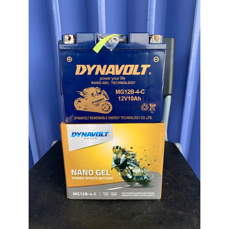 DYNAVOLT MG12B-4-C/YT12BBS , 12V , 10Ah , Nano Gel Power SportsBattery ...