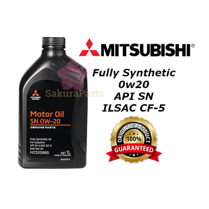 Mitsubishi Motor Oil SP 0w20 Fully Synthetic Engine Oil 1L | Shopee ...