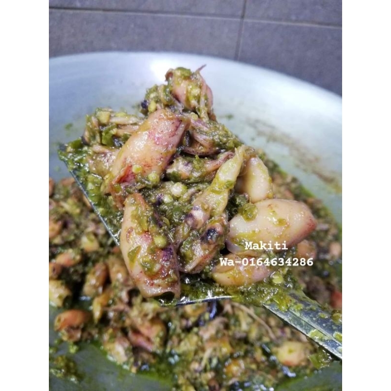 Sambal ijo baby cumi (cumi asin) | Shopee Malaysia