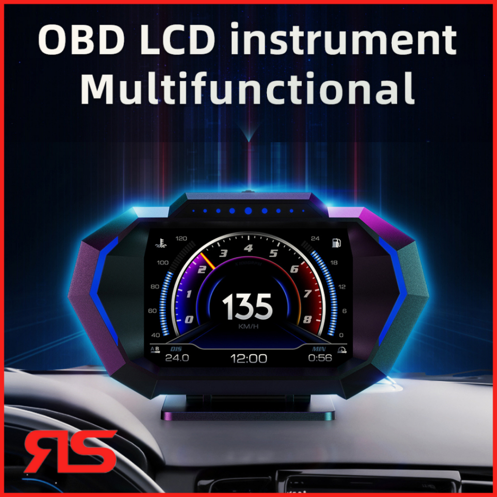 (RS-2) Universal OBD+GPS Meter Gauge OBD2 OBD Axia Myvi Bezza Vios City ...
