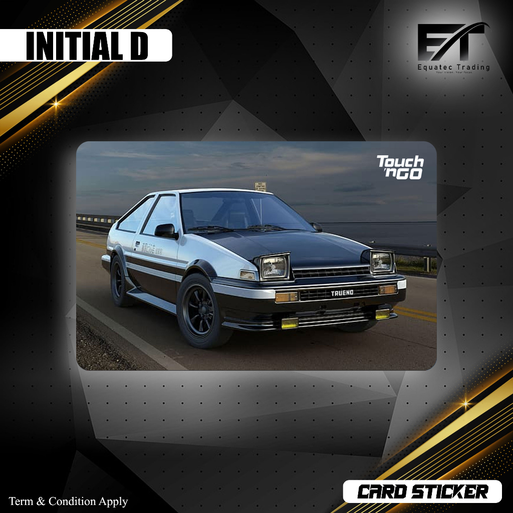 INITIAL D ( SERIES 3 ) - Touch n Go Card Sticker Cover (Waterproof ...