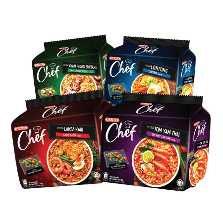 Mamee Chef Instant Noodles Curry Laksa/Tomyam/ Spicy Chicken Shitake ...