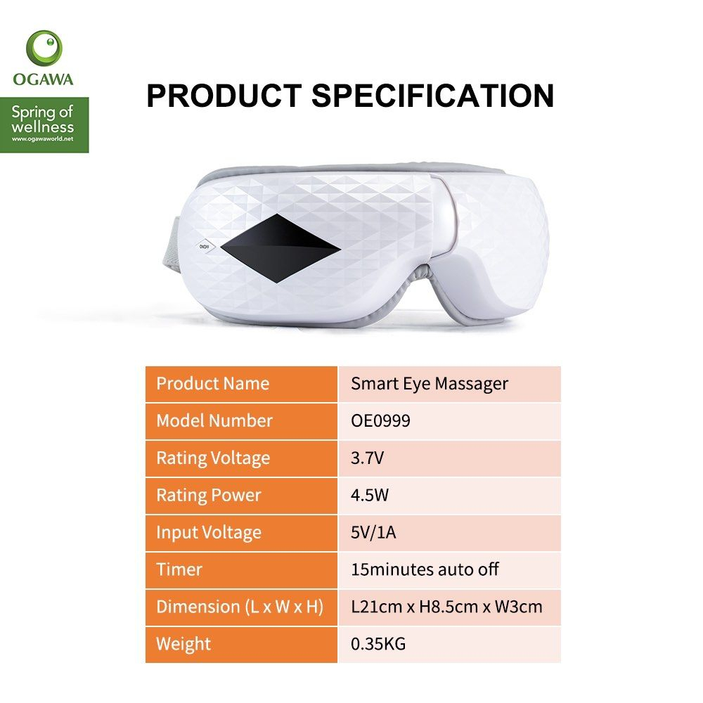 Ogawa Smart Eye Massager (unused, opened box) | Shopee Malaysia