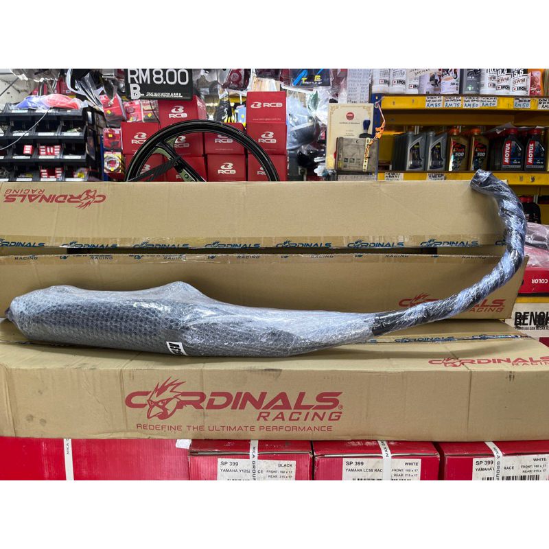 CARDINALS RACING EXHAUST HONDA RS150 28MM STANDARD CUTTING OPEN BACK ...