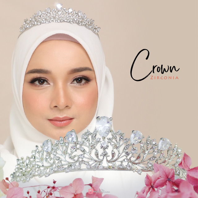 [CROWN Bride] Zirconia, Crown Rhinestone, Crown Tunang, Crown Nikah ...