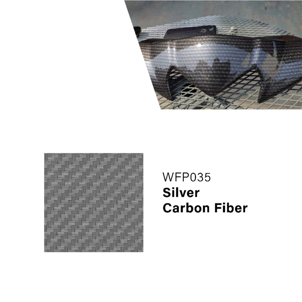 Samurai Paint Water Transfer Film WFP035 Silver Carbon Fiber (1.0m x 0 ...