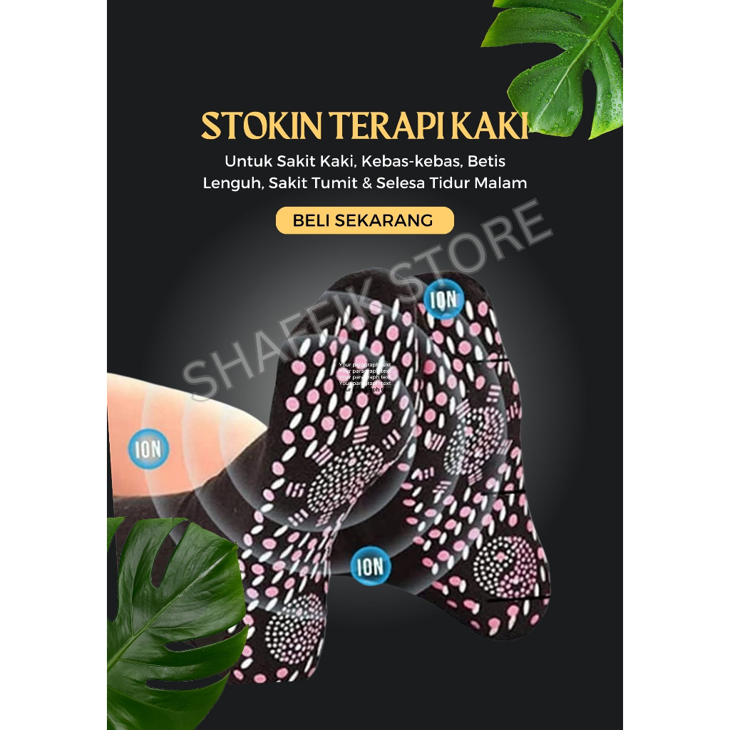 Stokin Terapi Untuk Sakit Kaki Lenguh Kebas Betis Tumit Tapak Kaki ...