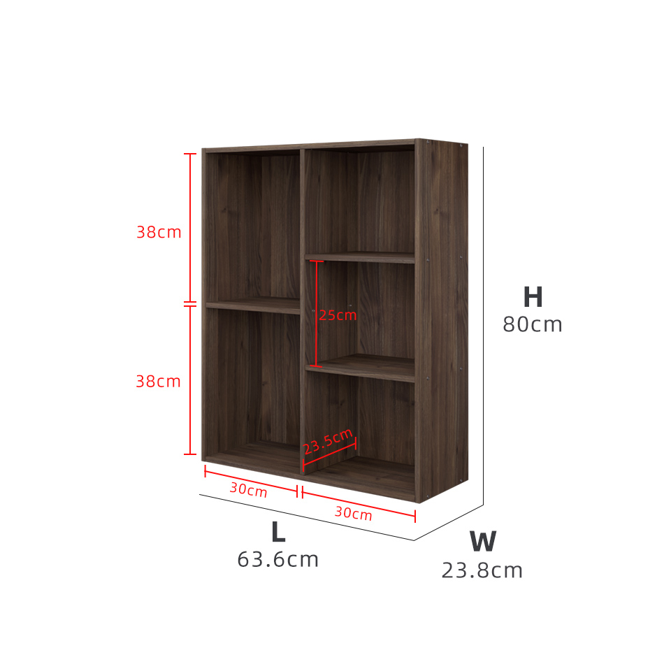 KitchenZ Sabah 3/4/5 Tier Storage Rack Color Box Bookcase Multipurpose ...