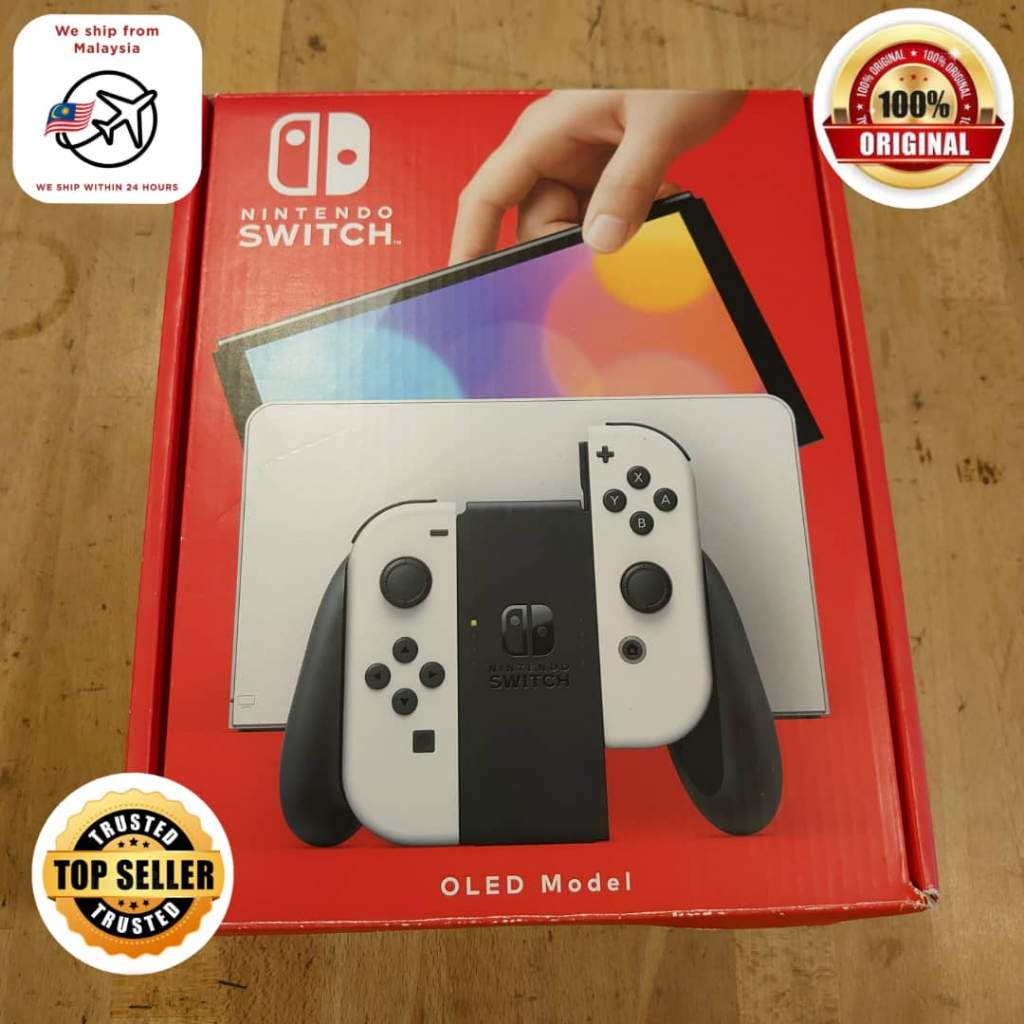 Kotak NINTENDO SWITCH OLED MODEL ORIGINAL BOX/KOTAK 100% ORIGINAL USED ...