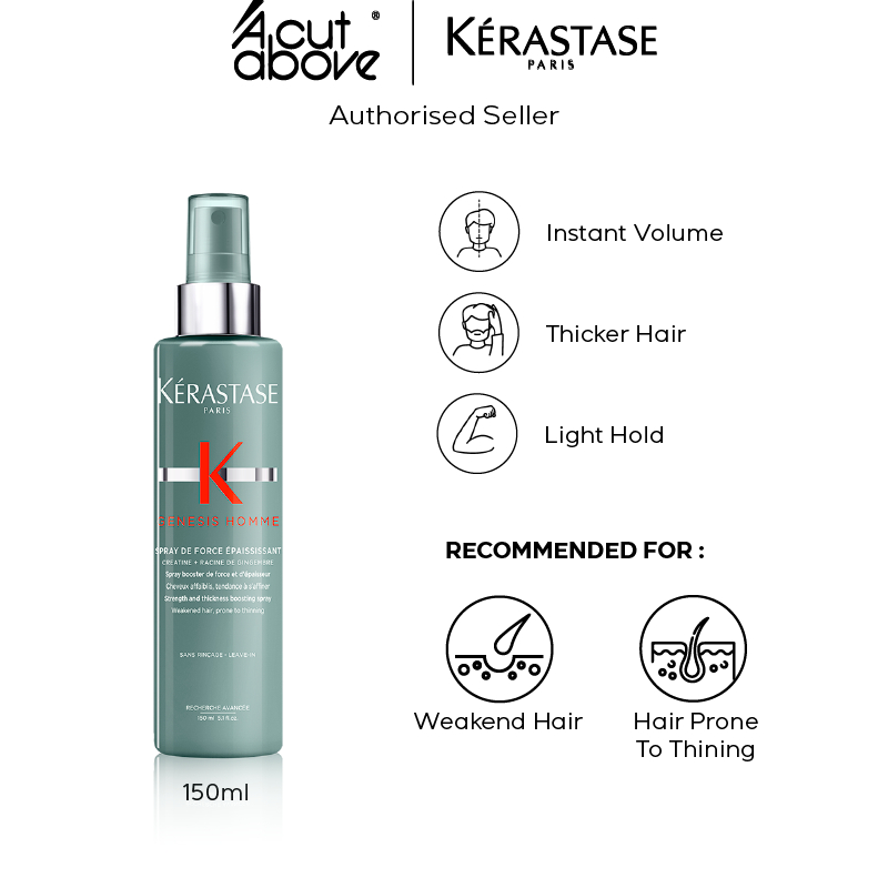 Kerastase Genesis Homme Spray de Force Epaississant Hair Thickener ...