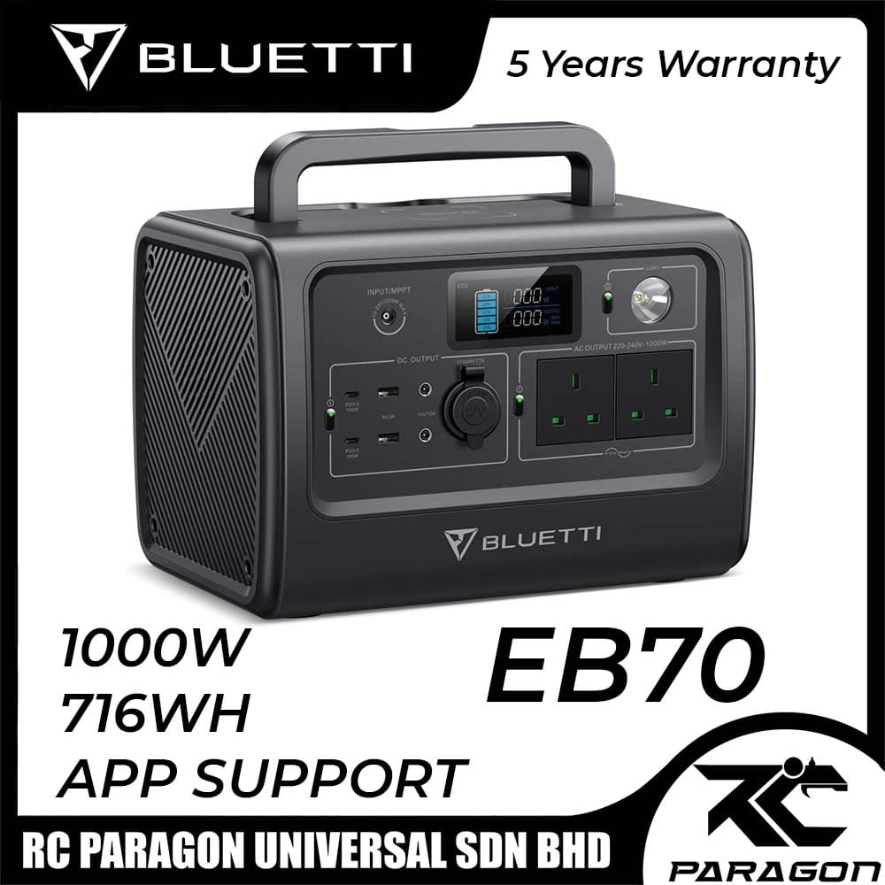 [Malaysia Official Set] BLUETTI EB70 Portable Power Station 716Wh ...