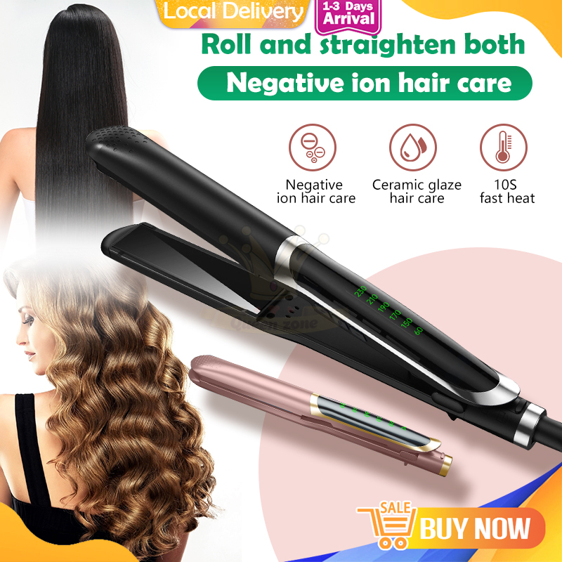 Hair Straightener 直發棒 2 in 1 Hair Styling Infrared Iron Curler Hair ...