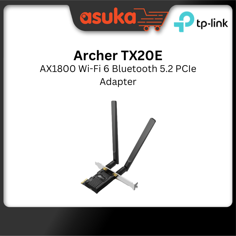 TP-Link Archer TX20E AX1800 Dual Band WiFI 6 Bluetooth PCI Express ...