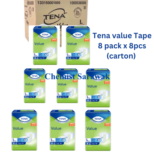 Tena diapers L size 8 x 8's pcs (1 carton) | Shopee Malaysia