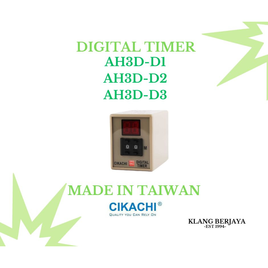 Cikachi AH3D-D1/ D2/D3 Digital Timer Brand Taiwan High Quality | Shopee ...