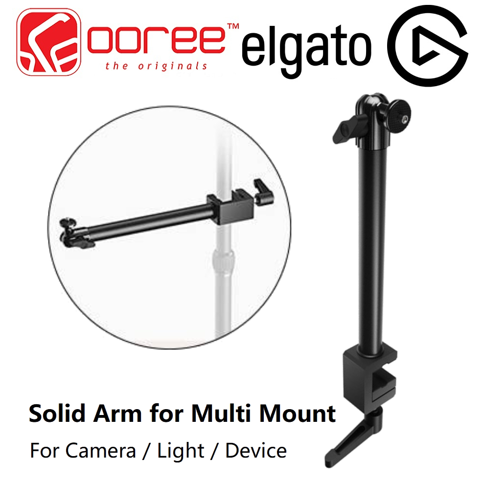 ELGATO MULTI MOUNT SOLID ARM FOR EASY MOUNTING AND ADJUSTING LIGHTS , CAMERA AND MICROPHONE ...