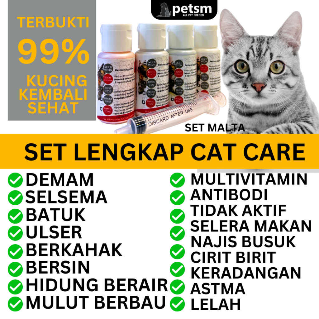 Rawatan Sakit Demam Selsema Batuk, Vitamin pada Kucing & Haiwan ...
