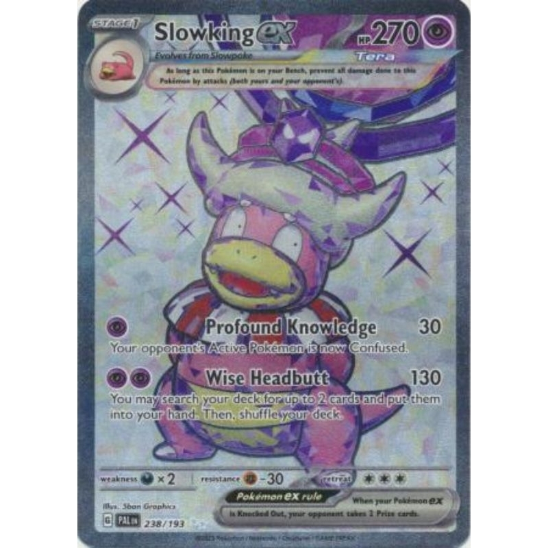 Original Pokémon TCG - Slowking Ex 238/193 full art / Paldea Evolved ...
