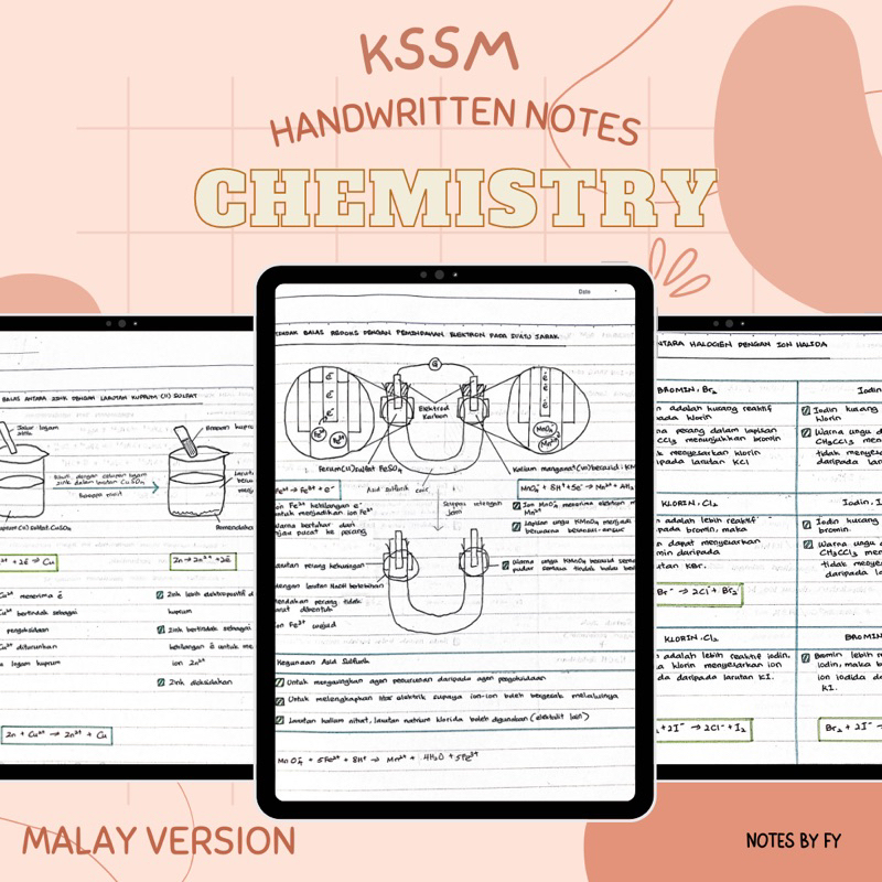 KSSM CHEMISTRY NOTES | KIMIA NOTA pdf malay ver.(FORM 5) | Shopee Malaysia