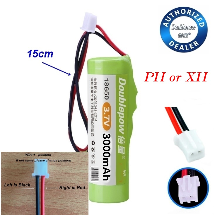 Doublepow ICR 18650 2200/3000/6000mAh 3.7V Li-ion Battery with ...