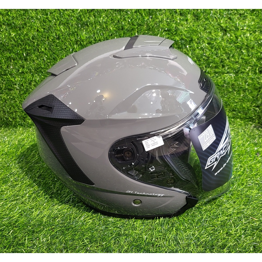 GRACSHAW GAIZER G838 PASTEL DARK GREY (SINGLE VISOR) | Shopee Malaysia
