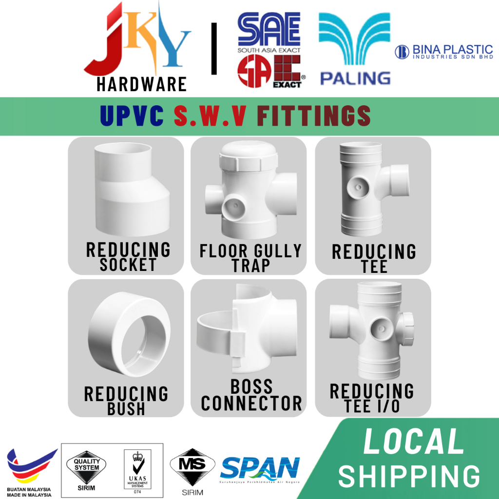 4" x 3" 4" x 2" 110mm x 82mm 110mm x 56mm UPVC Fitting Reducer Bush ...