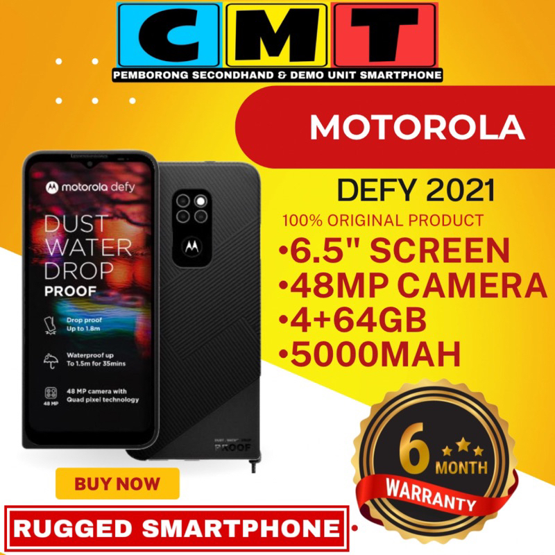 [READY STOCK] MOTOROLA DEFY 2021 (4G LTE) ANDROID RUGGED WATER, DUST ...