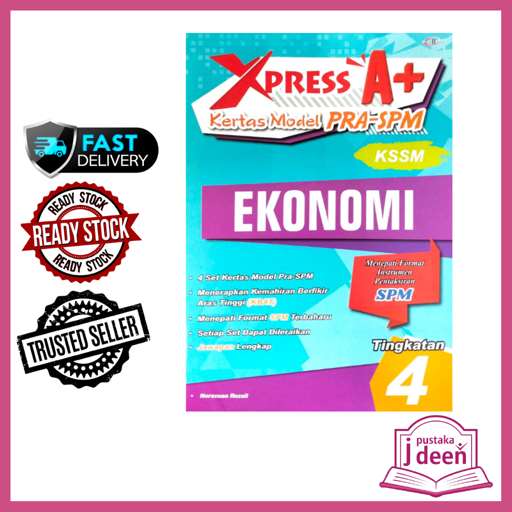 Jdeen Buku Latihan Tingkatan 4 Ekonomi Xpress A Kertas Model Pra Spm