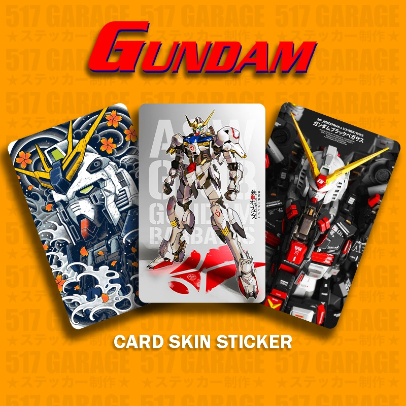 GUNDAM01 - BANDAI - T*G STICKER - CARD STICKER - BANK CARD STICKER ...