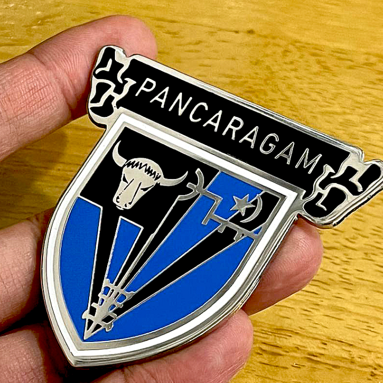 V.I. (Victoria Institution) Pancaragam (Band) Metal Car/Motor Emblem ...