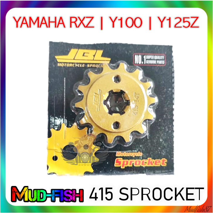 GEGANCU DEPAN EMAS FRONT GOLD SPROCKET 415 FOR YAMAHA RXZ | Y125Z ...