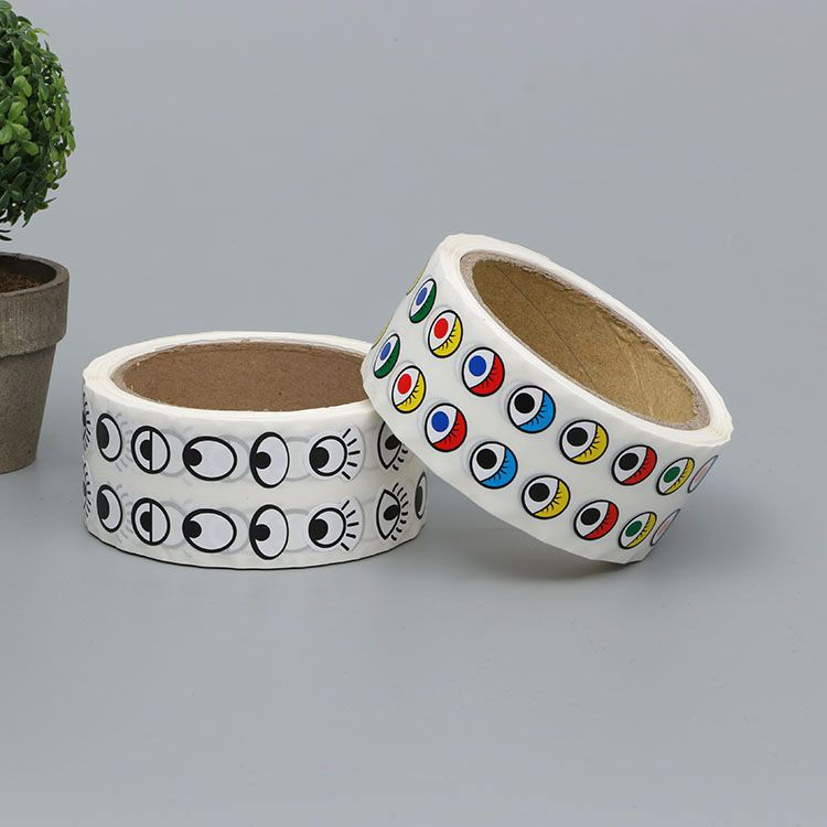 1000 Pairs Sticker Eyes Black and White Eye / Colour Eyes for DIY Craft ...